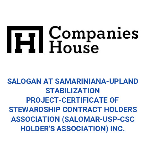 SALOGAN AT SAMARINIANA-UPLAND STABILIZATION PROJECT-CERTIFICATE OF ...